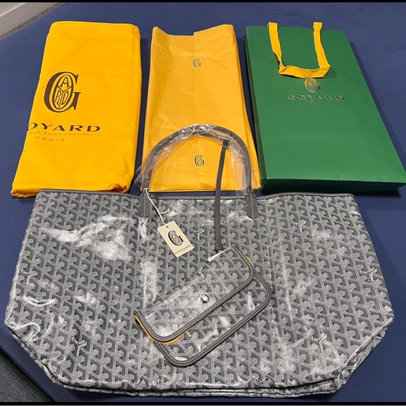 Goyard | Bags | Goyard Saint Louis Gm In Grey | Poshmark